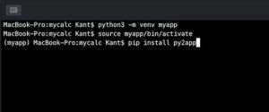 【Python】py2appでMacのネイティブアプリを作る（エラーあり？）