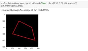 【Python】OpenCVで線や図を描く – rectangle, circle, line, putText, polylines