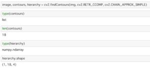 【Python】OpenCVで輪郭の検出 – findContours(), drawContours()