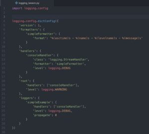【Python】ロギングのコンフィグで環境設定- fileConfig(), dictConfig()