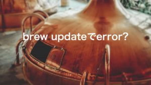 Homebrewでbrew updateしようとしたらerror:homebrew-core is a shallow clone.って出た。